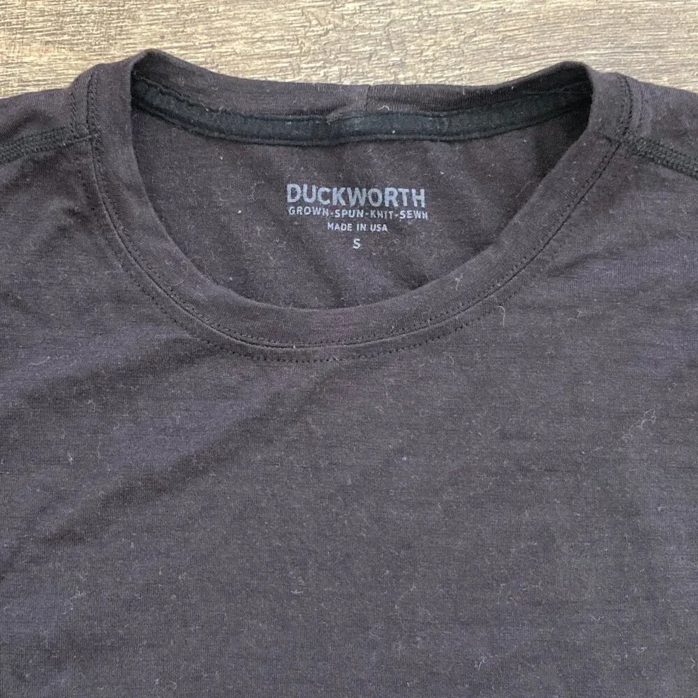 Duckworth | Shirts | Duckworth Wool Maverick Tee Black Size S Made In ...